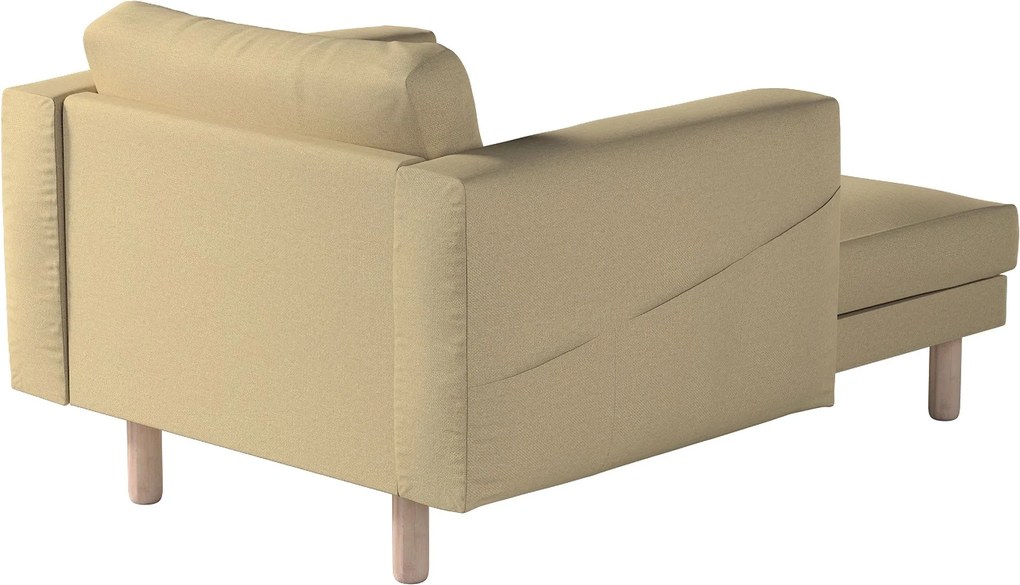 Potah na IKEA Norsborg šezlong s loketními opěrkami barva zelená látka pletený vzor