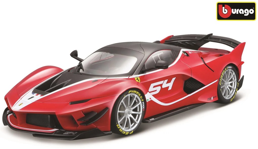 Kovový model bburago 1:18 ferrari signature series fxx-k evo no.54 (red)