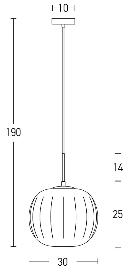 Zambelis 20125 závěsné svítidlo bílé, 1xE27, ø30cm