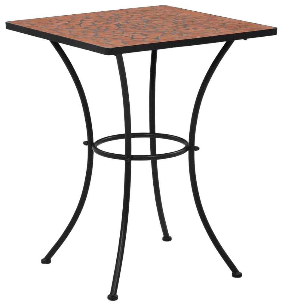 46705 vidaXL Mozaikový bistro stolek terakotový 60 cm keramika