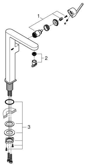 GROHE 32618003 - Umyvadlová baterie PLUS XL lesklý chrom