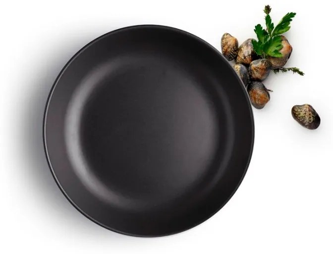 Talíř na polévku 20cm černý Nordic kitchen, Eva Solo