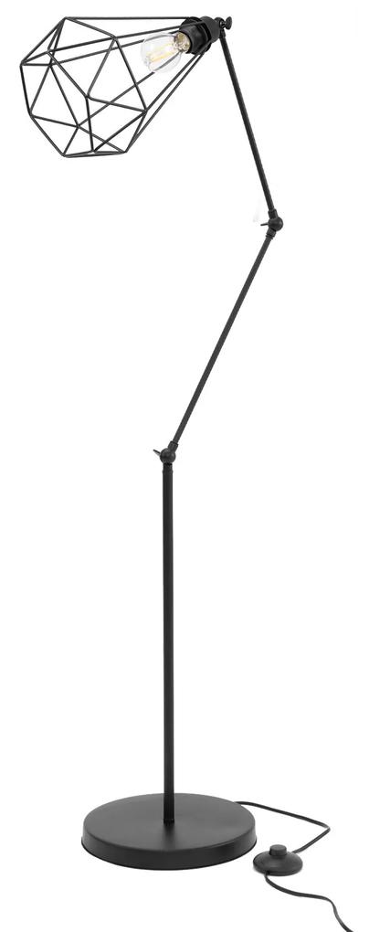Toolight - Podlahová lampa Reno 1xE27 60W 300216 Diament, černá, OSW-06963