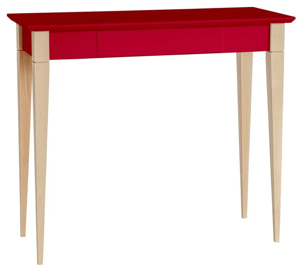 Ragaba Psací stůl Svante III, 105x40x74 cm, červená/přírodní