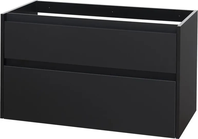 Mereo Mereo, Opto, koupelnová skříňka 101 cm, bílá, dub, bílá/dub, černá, CN942S