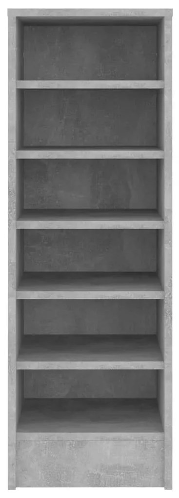 Botník betonově šedý 31,5 x 35 x 90 cm dřevotříska - Default Title