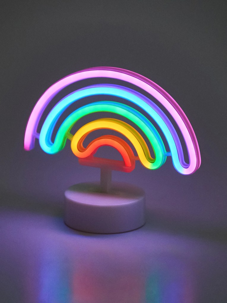 Sinsay - LED neon lamp in the shape of a rainbow - bílá