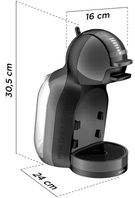 Krups - Kávovar na kapsle NESCAFÉ DOLCE GUSTO MINI ME 1500W antracit