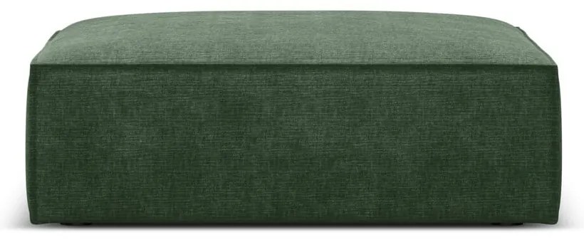 Tmavě zelená žinylková podnožka Vanda – Mazzini Sofas