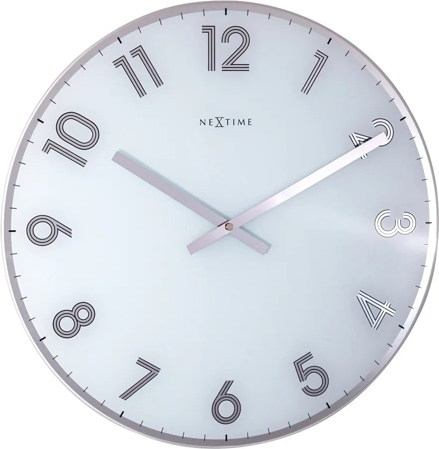 Designové nástěnné hodiny 8190wi Nextime Reflect 43cm