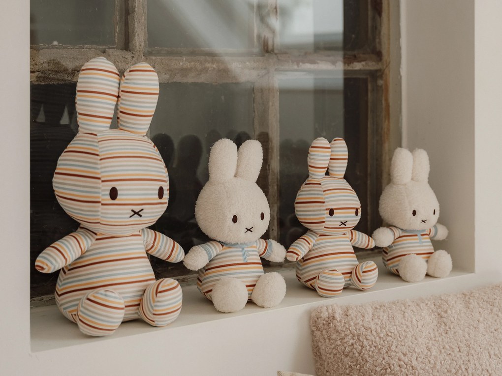 Králíček Miffy plyšový Vintage Proužky 35 cm