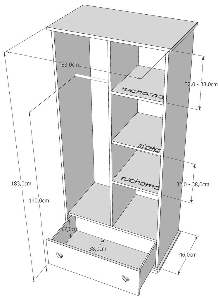 BabyBeds Dětská sestava - srdíčka Barevné provedení: Ořech