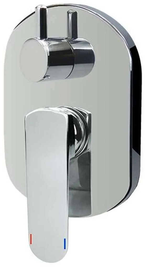 Mereo - Baterie pod omítku, pro 2 spotřebiče, s tělesem, chrom CBQ60106MB