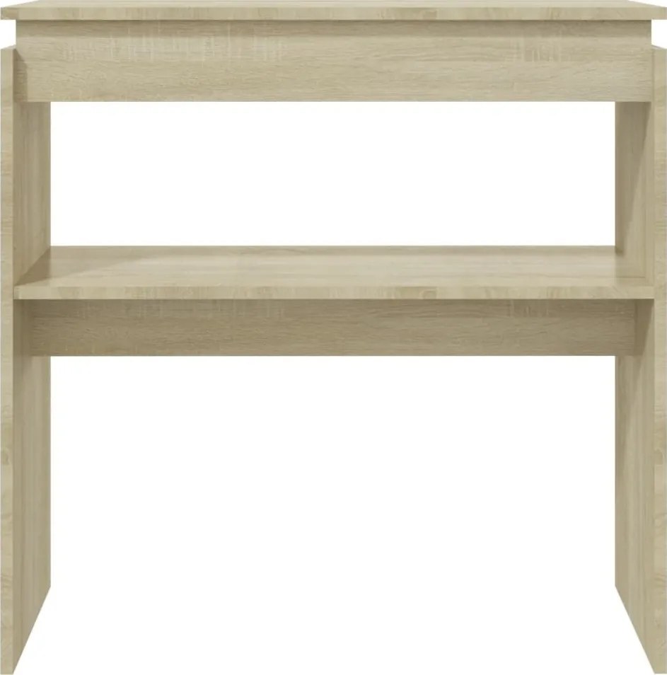 vidaXL Konzolový stolek 80 x 30 x 80 cm dřevotříska [808317] Barva: Bílá