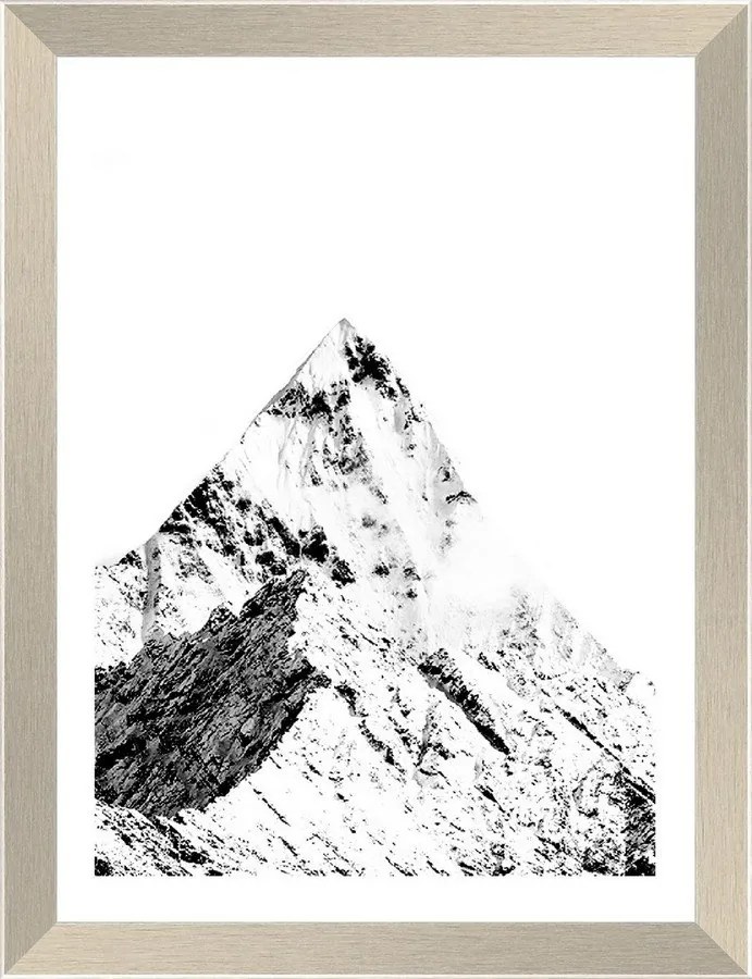 Rámovaný obraz - Zasněžený vrcholek