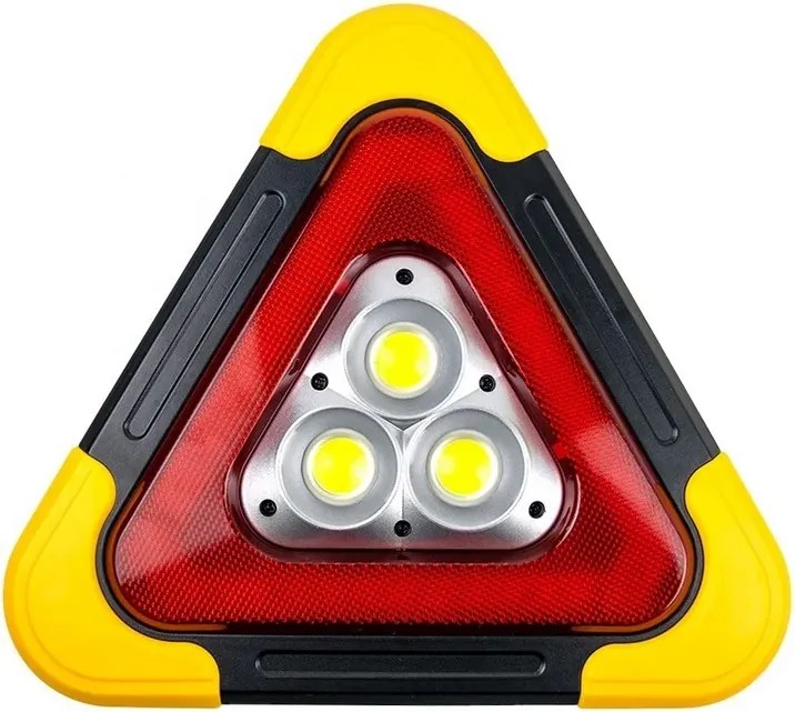 Výstražný LED trojúhelník Hurry bolt HB-7707 na 4x AA baterie