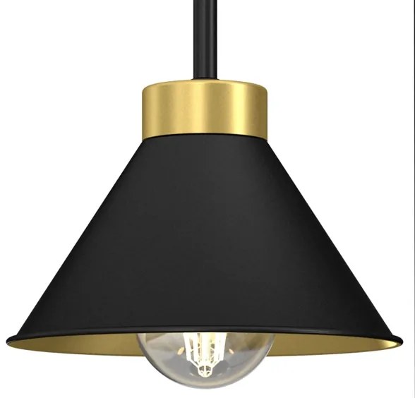 Stolní lampa DEMET 1xE27/15W/230V černá/zlatá