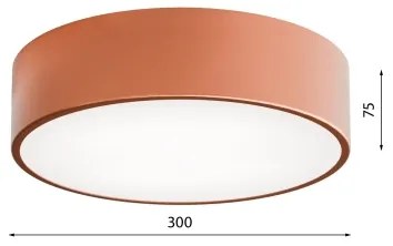 LED Stropní svítidlo CLEO LED/24W/230V 4000K pr. 30 cm měděná