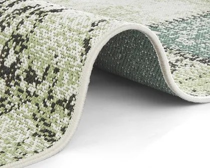 NORTHRUGS - Hanse Home koberce Kusový koberec Beach 103846 Green/Cream/Black – na ven i na doma - 160x230 cm