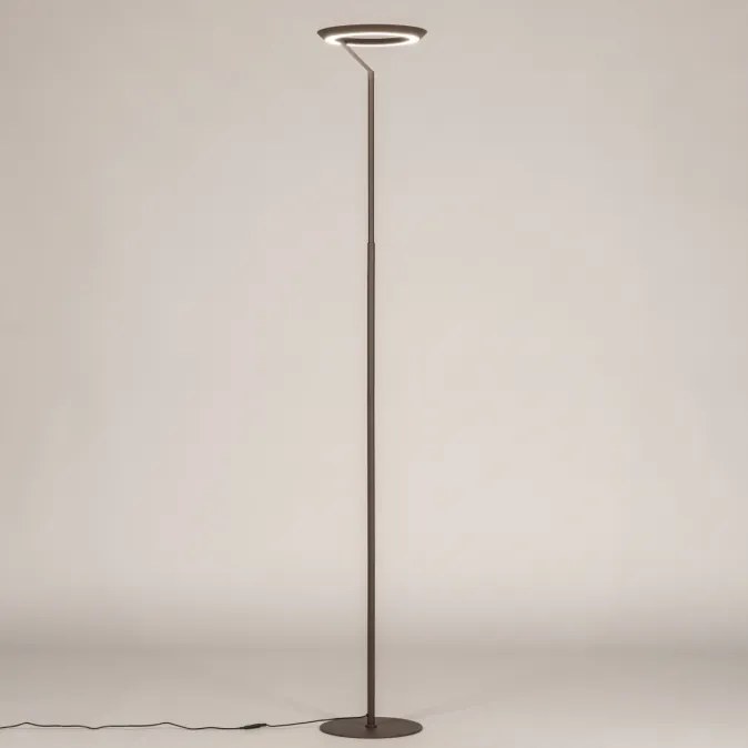 Stojací LED lampa s dotykovým stmívačem Gamma Brown