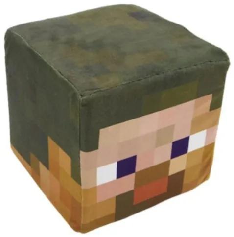 Minecraft plyšová kostka 10 cm, 20 cm, 30 cm Motiv: 20 x 20 cm, Velikost: Hlava