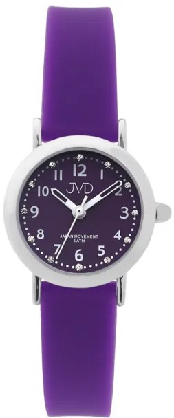 Dívčí dětské náramkové hodinky JVD J7189.3 se zirkony na číselníku