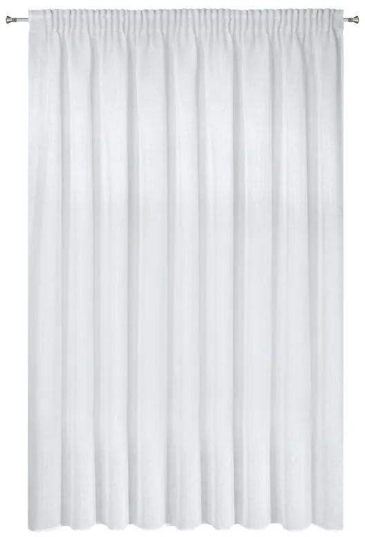 Bílá záclona na pásce VIOLA 400x250 cm