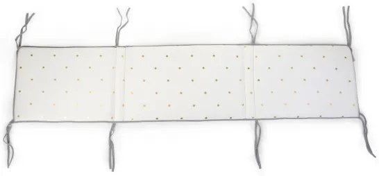 Childhome Mantinel do postýlky 35x170cm Jersey Gold Dots