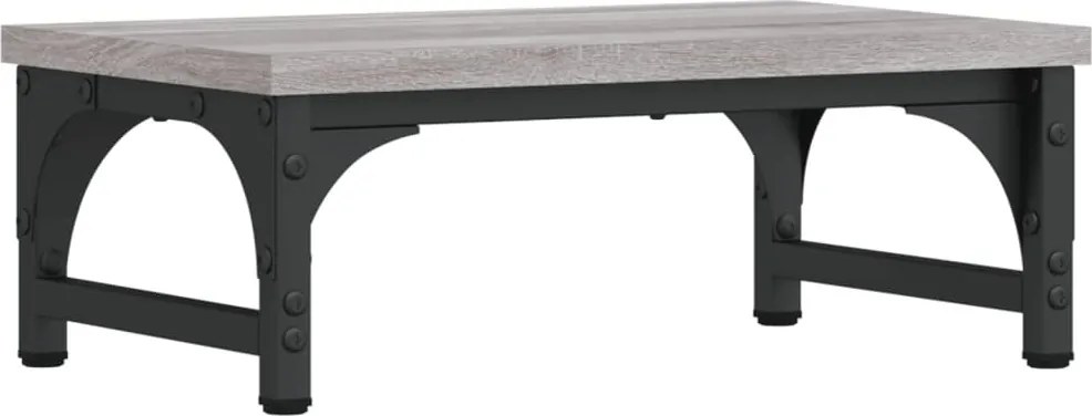 vidaXL Stojan na monitor 37 x 23 x 14 cm kompozitní dřevo [833998] Barva: šedá sonoma