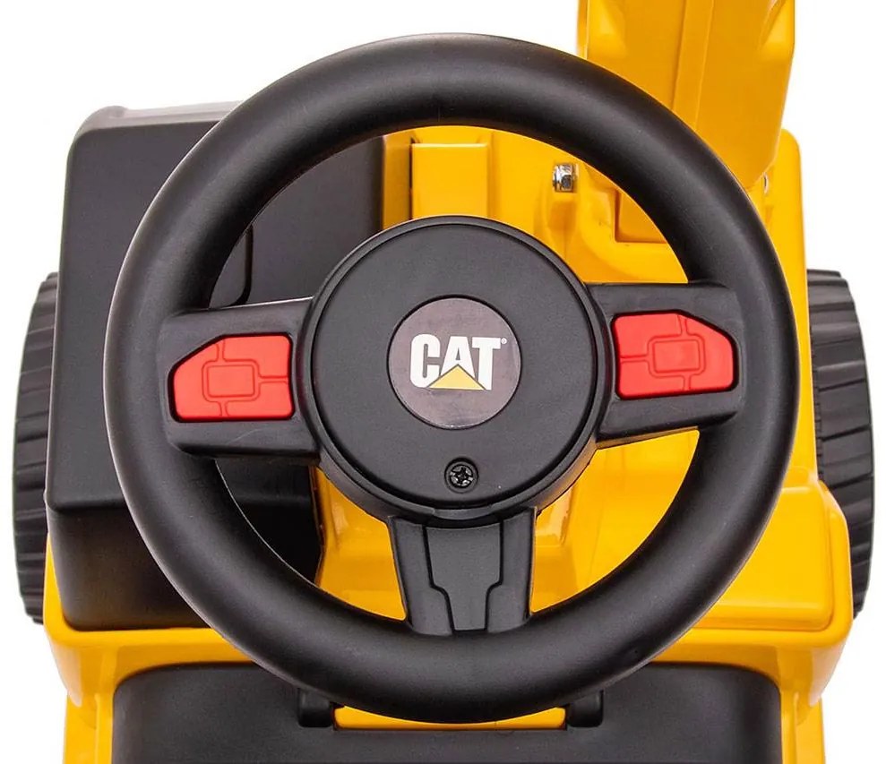 Dětské odrážedlo bagr se zvukem CAT Excavator Milly Mally žlutý
