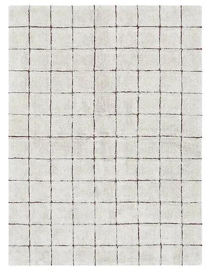 Pratelný kostkovaný koberec memmo 120 x 160 cm přírodní MUZZA