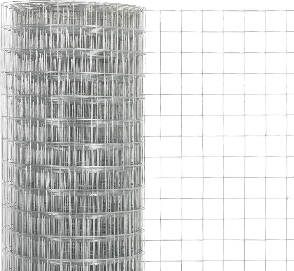 Pletivo ke kurníku pozinkovaná ocel 10 x 1,5 m stříbrné 143615