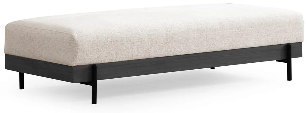 Atelier del Sofa Taburet Eti Black Pouffe - White, Bílá