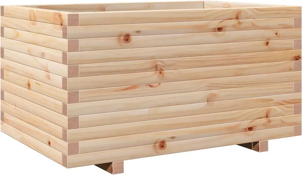 Zahradní truhlík 90 x 60 x 49,5 cm masivní borové dřevo 3282564
