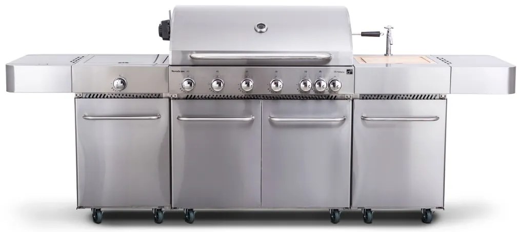 G21 Plynový gril G21 Nevada BBQ kuchyně Premium Line, 8 hořáků + zdarma redukční ventil G21-6390340