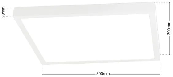 Orion - LED Stm. str. svítidlo DISC LED/30W/230V 2700/3000/4000K 39x39 cm bílá