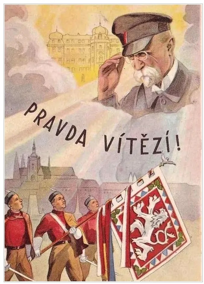 Plechová cedule Pravda vítězí Velikost: A4 (30 x 20 cm)