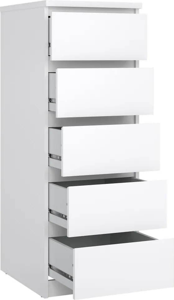 FALCO Komoda Simplicity 233 bílý lesk