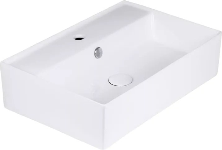 UPTrend Obdélníkové keramické umyvadlo na desku TORINO TR41297, bílá lesk