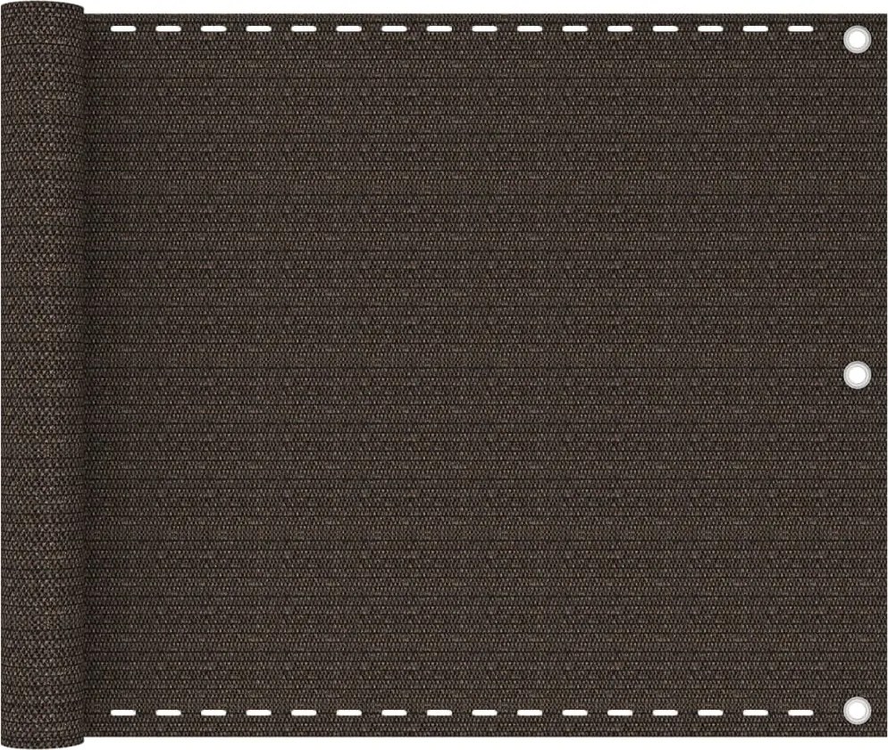 Balkonová zástěna hnědá 75 x 400 cm HDPE 311041