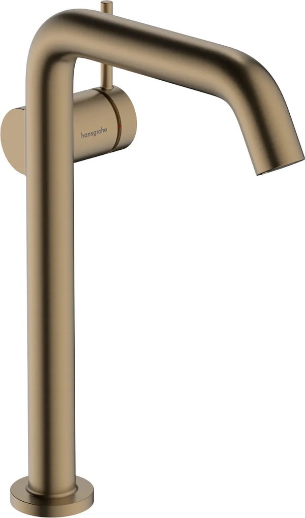 Hansgrohe Tecturis S, páková baterie pro umyvadlovou mísu 240 Fine CoolStart EcoSmart+ bez odtokové soupravy, kartáčovaný bronz, HAN-73372140