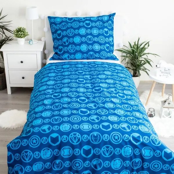 Jerry Fabrics Povlečení Avengers 02 svítící efekt 140x200, 70x90 cm