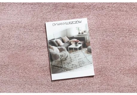 Dywany Luszczow Kusový koberec kulatý SOFTY Jednobarevný, růžový Rozměr koberce: 120 cm KRUH