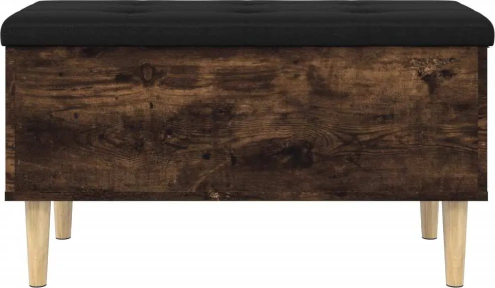 vidaXL Úložná lavice 82 x 42 x 46 cm kompozitní dřevo [835079] Barva: hnědý dub