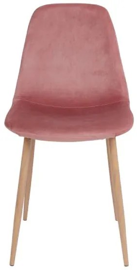 Stockholm jídelní židle růžový samet
