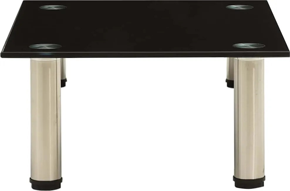 322758  TV Stand Black 40x35x17 cm Tempered Glass 322758