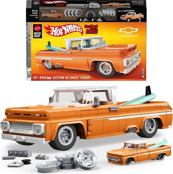 Mattel Brick Shop Hot Wheels Elite series Custom 62 Chevy Pickup JFT20 Vícebarevná