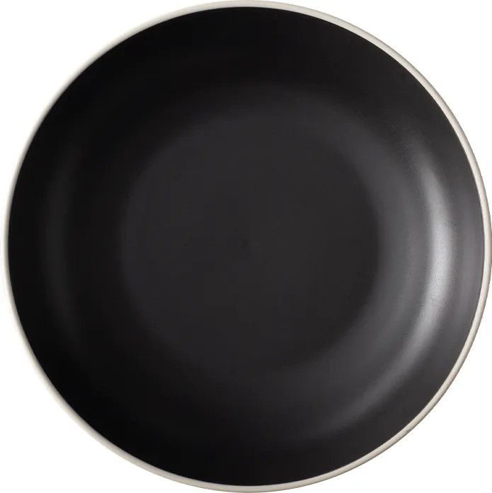 Sada talířů 18 ks — Elements Yin & Yang black - W0224