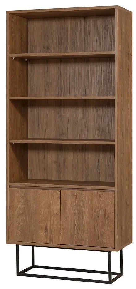 Designový regál Walidah 182 cm ořech
