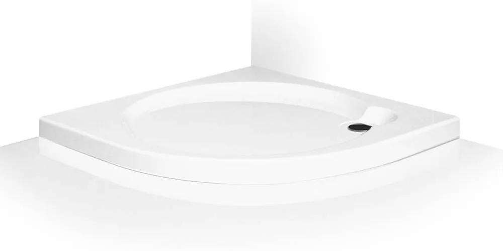 Roth Samonosná čtvrtkruhová sprchová vanička DREAM FLAT Varianta: rozměry: 80x80 cm - (DREAM FLAT 800 - 8000284)